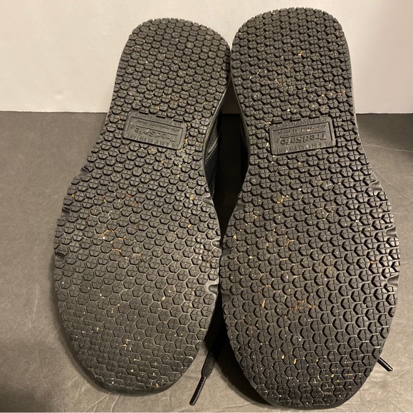 Tredsafe | Shoes | Mens Tredsafe O2 Air Black Leather Slip Resistant ...